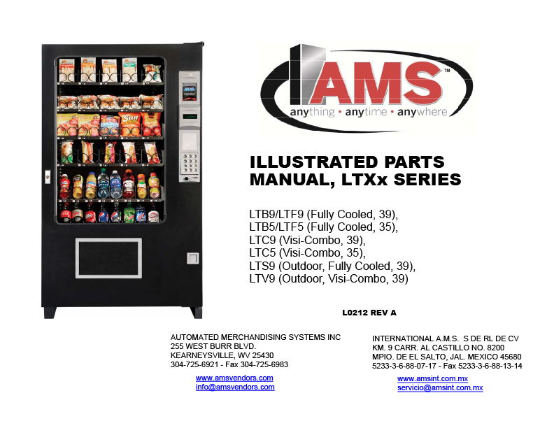 LTX L0212A - AMS Vending