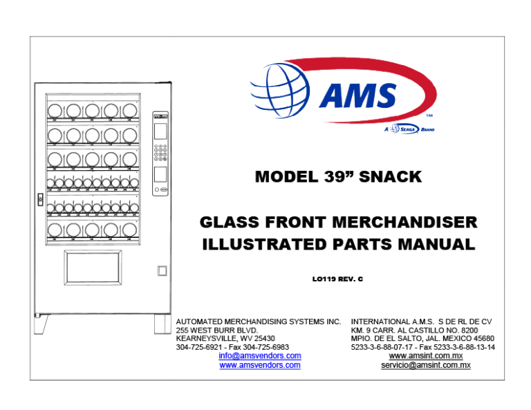 Technical and Service Manuals | AMS Vending