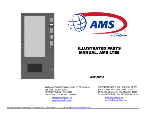 Technical and Service Manuals | AMS Vending