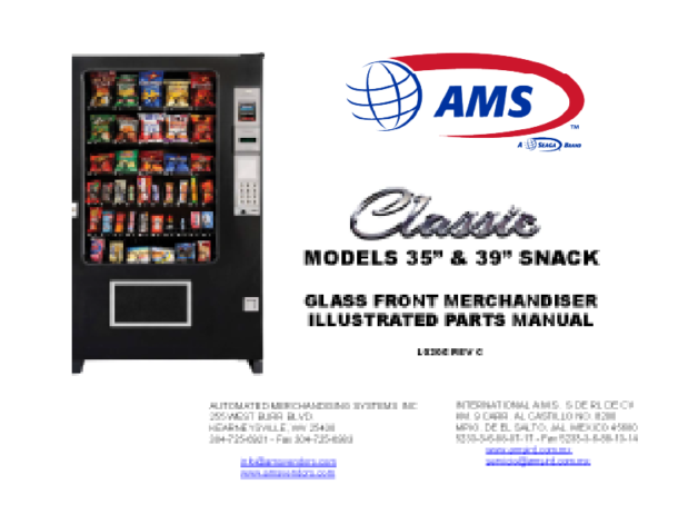 Technical and Service Manuals | AMS Vending
